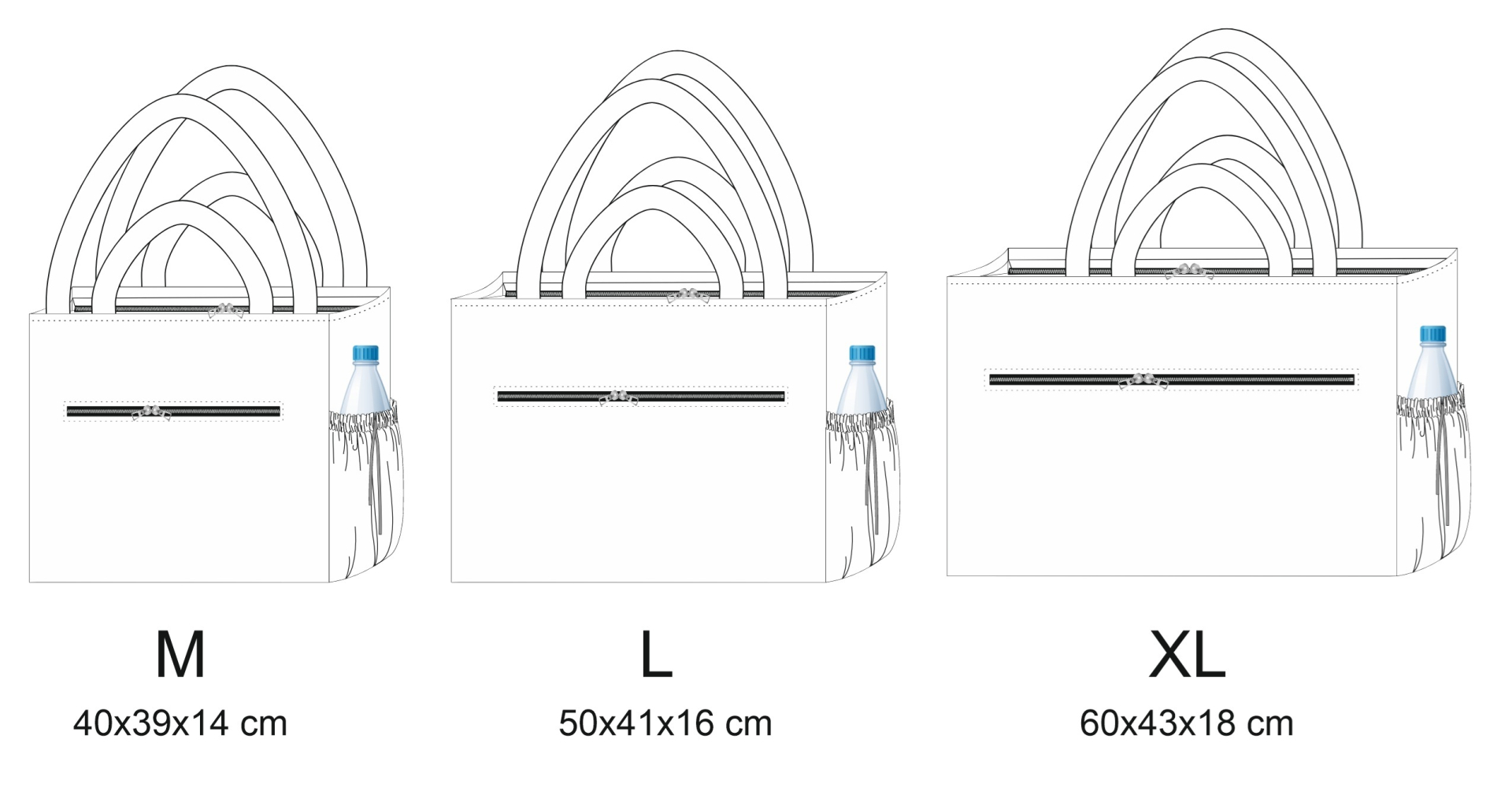 OB Panel se střihem - Plážová taška Žofka výběr z rozměrů - koktejl na ...