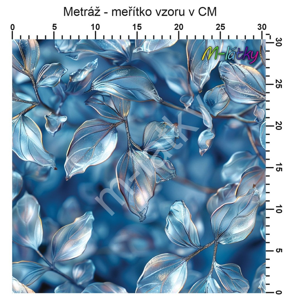 OB Metráž Magické listy náš tisk na objednávku – výběr z materiálů ;| m ...