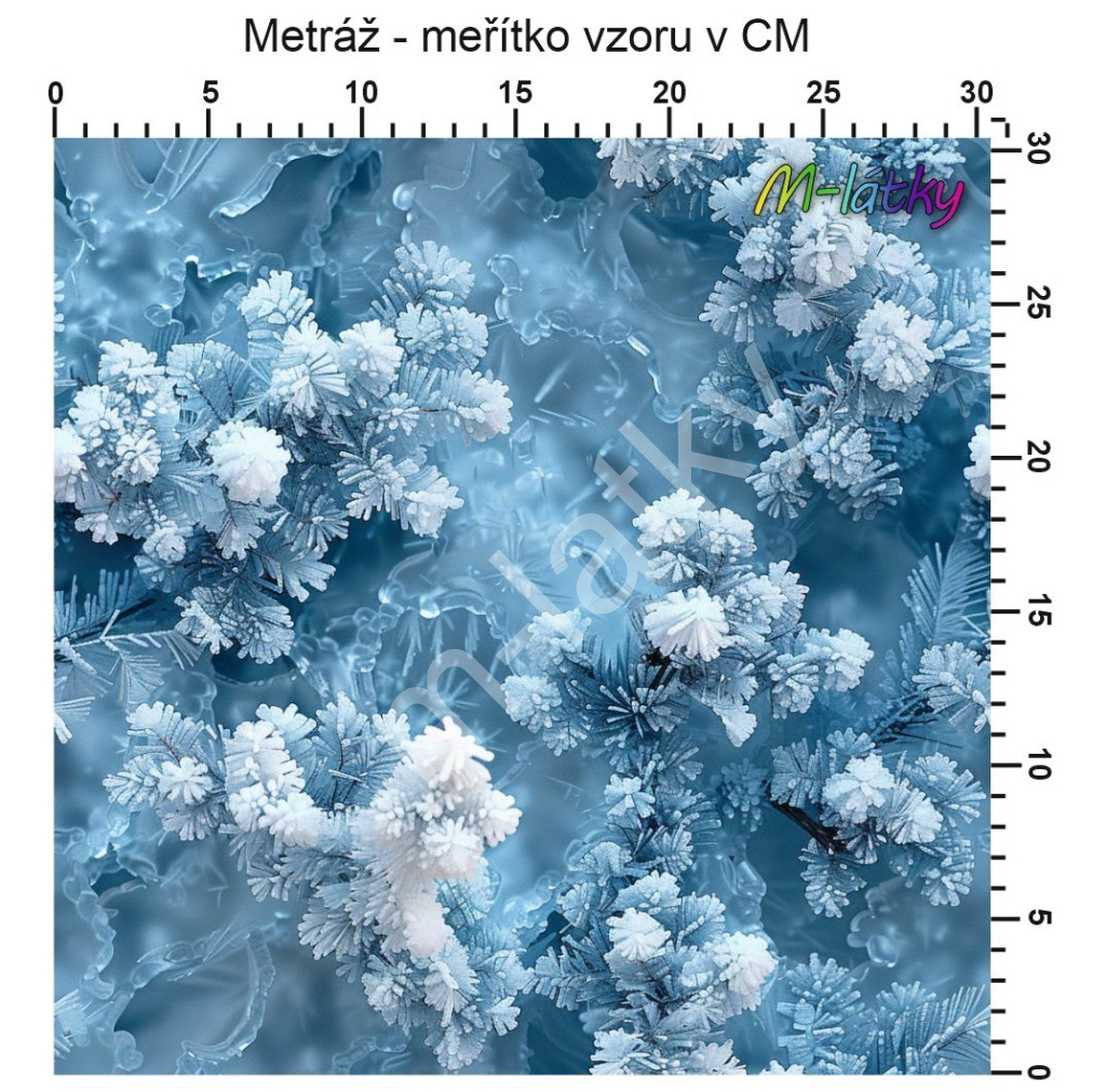 OB Metráž námraza náš tisk na objednávku – výběr z materiálů ;| m-latky ...
