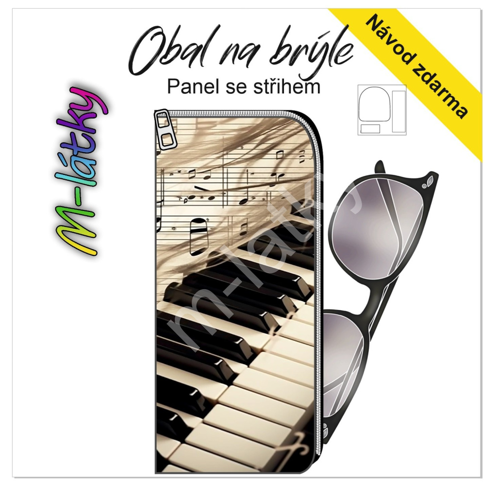 MOB Panel - obal na brýle - klávesy tisk na objednávku ;| m-latky.cz ...