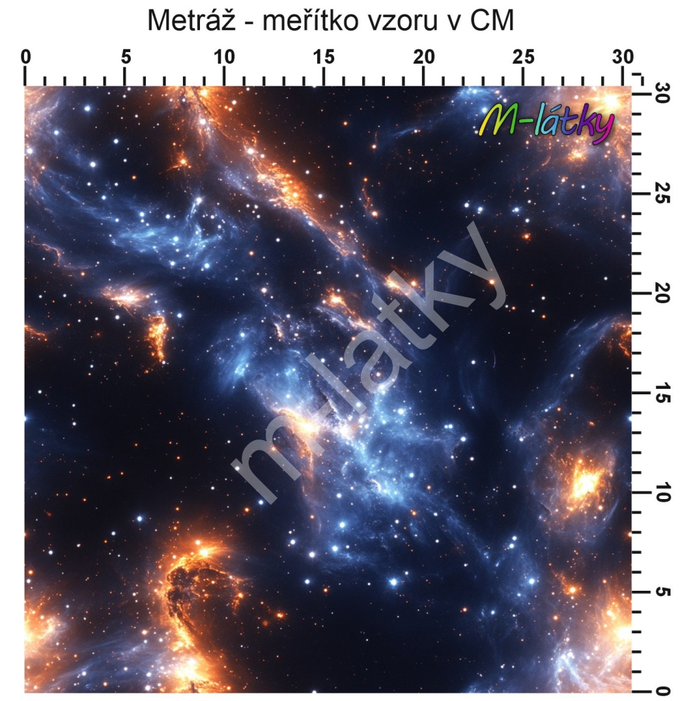 OB Metráž vesmír náš tisk na objednávku – výběr z materiálů ;| m-latky ...