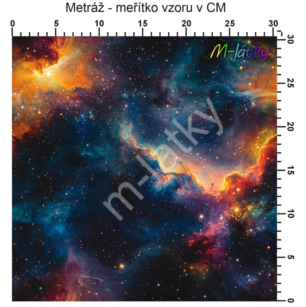 OB Metráž vesmír náš tisk na objednávku – výběr z materiálů ;| m-latky ...