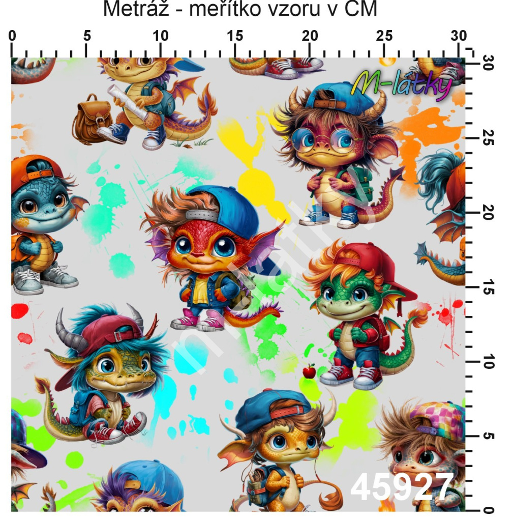 OB Vzor - draci puberťáci výběr z variant materiálu - vlastní tisk na ...