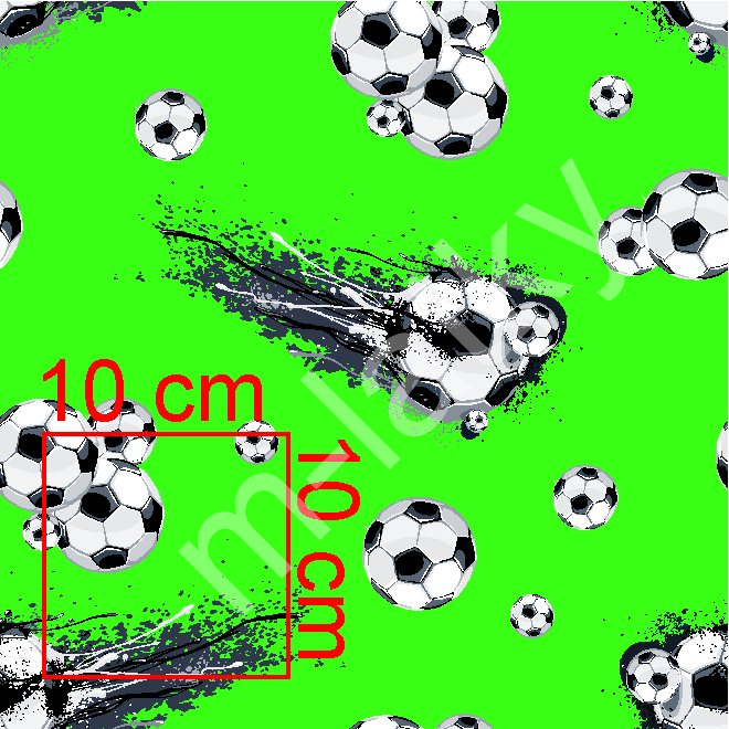 OB Metráž fotbalové míče - autorsky vzor Kate náš tisk na objednávku ...