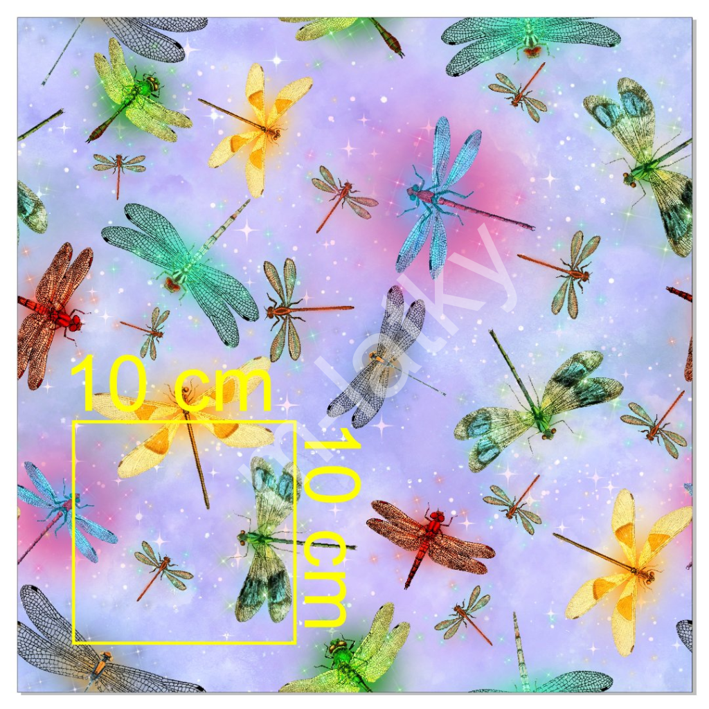 OB Metráž magické vážky Mikrovlákno náš tisk na objednávku – výběr z ...