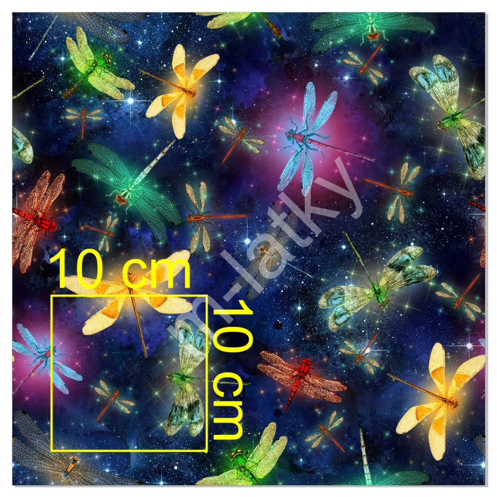 OB Metráž magické vážky Funkční úplet 30300015 náš tisk na objednávku ...