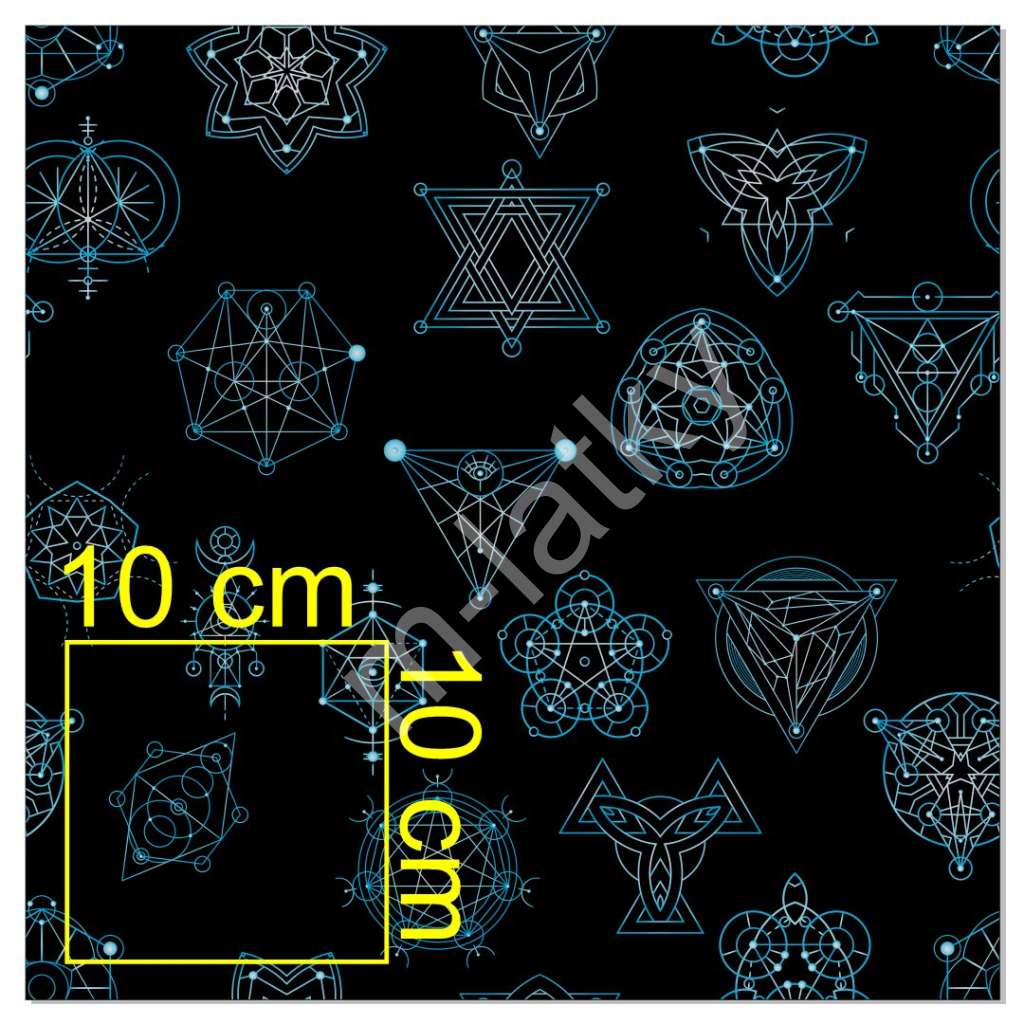 OB Symlboly, runy - autorsky vzor softshell zimní pružný náš tisk na ...