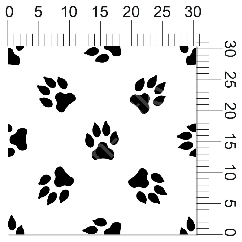 OB Metráž tlapky Imitace broušeného semiše náš tisk na objednávku ...
