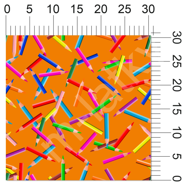 OB Metráž pastelky Funkční úplet 30300015 náš tisk na objednávku ...