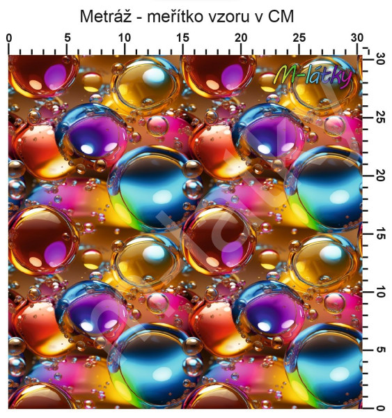 OB Metráž bubliny kočárkovina náš tisk na objednávku – výběr z materiálů ;| m-latky.cz; látky ...