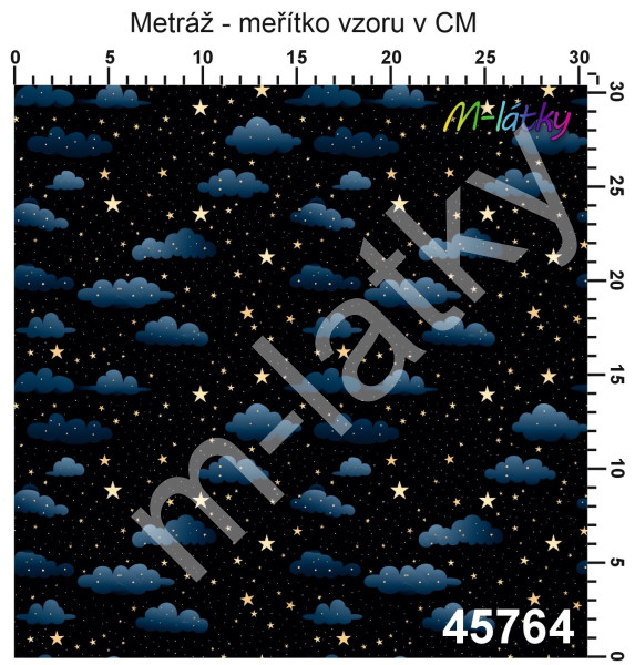 OB Metráž obloha (mraky) Olivia náš tisk na objednávku – výběr z ...