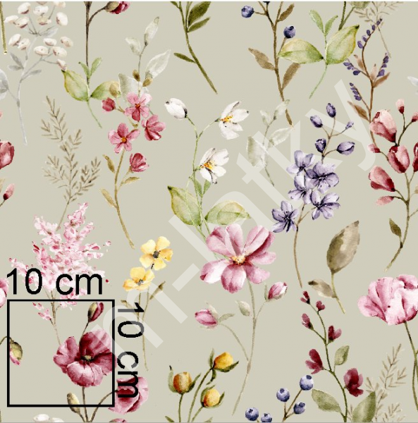 OB Metráž luční květy 8 - autorsky vzor Roma náš tisk na objednávku ...