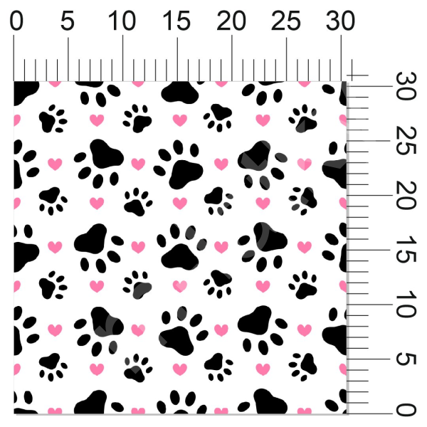 OB Metráž tlapky Funkční úplet 30300015 náš tisk na objednávku – výběr ...