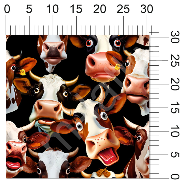 OB Metráž krávy Funkční úplet 30300015 náš tisk na objednávku – výběr z ...